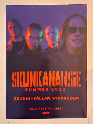 SKUNK ANANSIE SWEDISH LIVE POSTER SUMMER 2025!! INCREDIBLE BAND AND ...