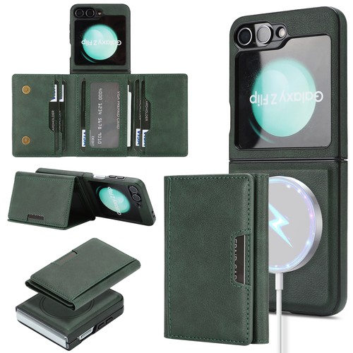 Mag Safe Wallet Case Magnetic Leather Cover For Samsung Galaxy Z Flip 7 ...