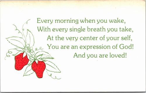 Postcard Religious Greetings You expression of God you are loved ...