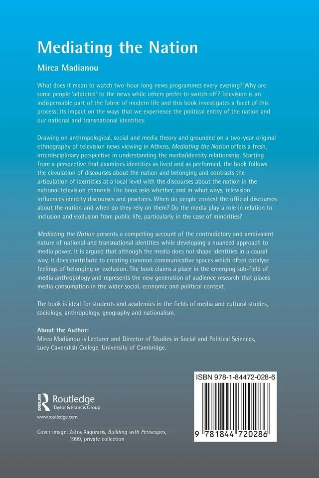 Mediating the Nation Mirca Madianou Taschenbuch Einband - flex ...