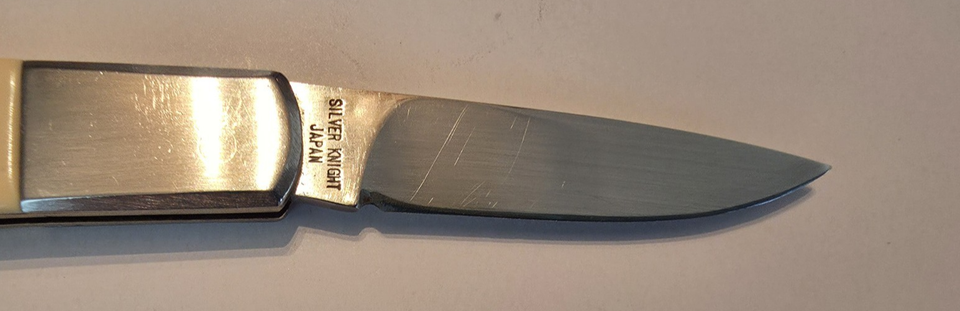 Vintage Gerber Silver Knight 300A Scrimshaw Deer Pocket Knife Japan ...