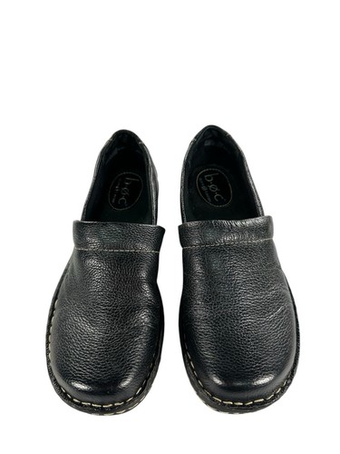 BOC Born Womens Size 6.5 M Slip On Mules Black Leather Shoes | eBay