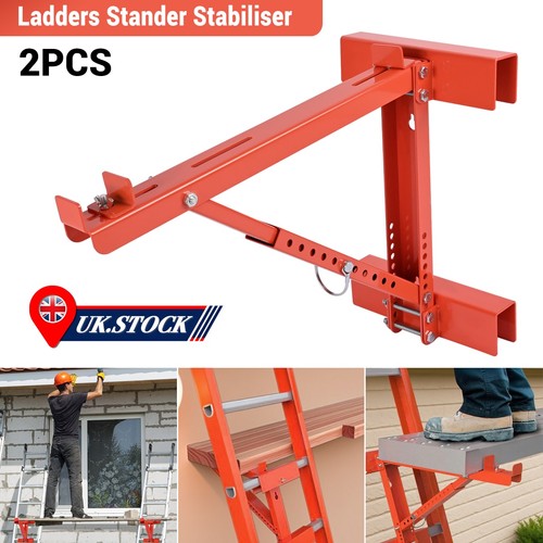 2PCS Steel Ladder Jacks for Stage Up Work Ladders Stander Stabiliser 22 ...