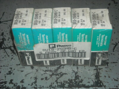 Panduit DV18-250MB-C Spade Terminals Lot of 500 | eBay