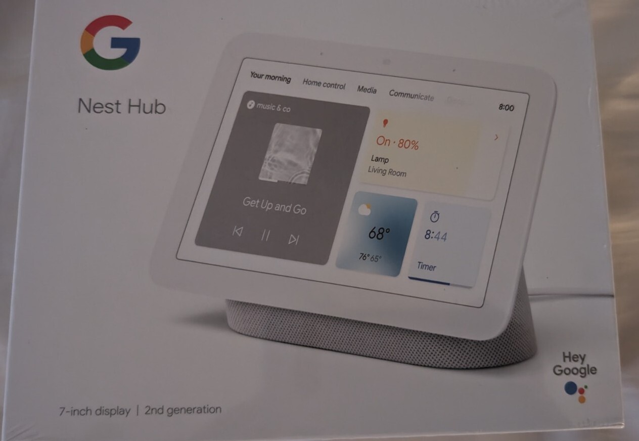 Google Nest Hub (2nd Gen.) Smart Display - Chalk (GA01331-US) for sale ...