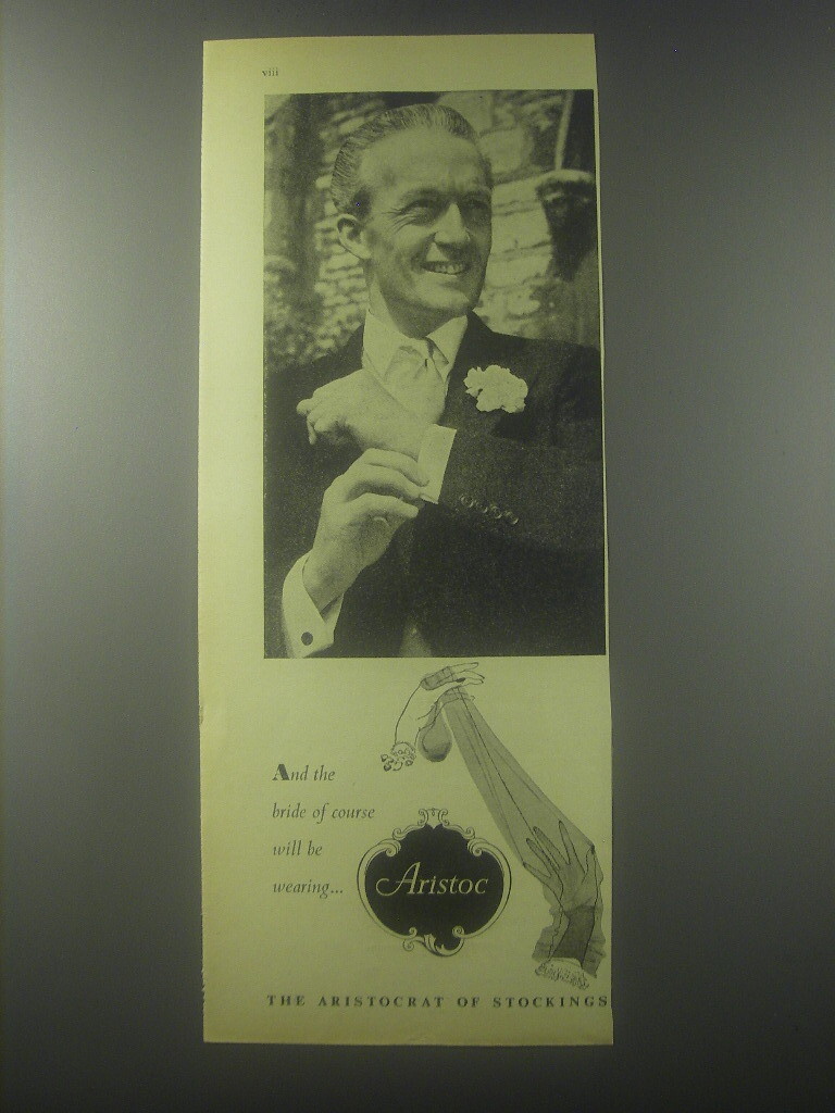 1954 Aristoc Stockings Ad - And the bride of course will be wearing ...