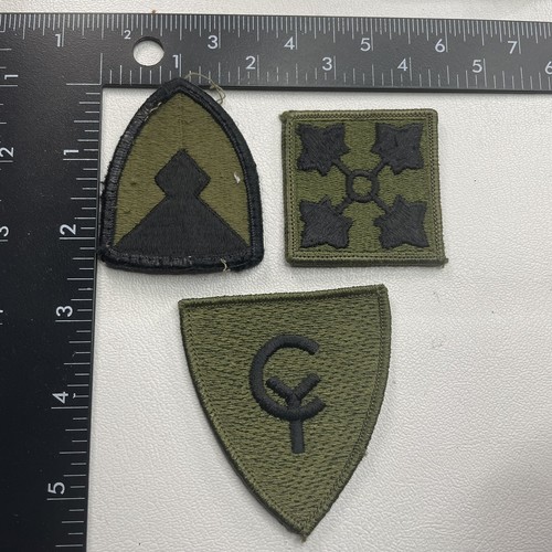Army 3 Patch Lot Of Subdued Patches 06MJ | eBay