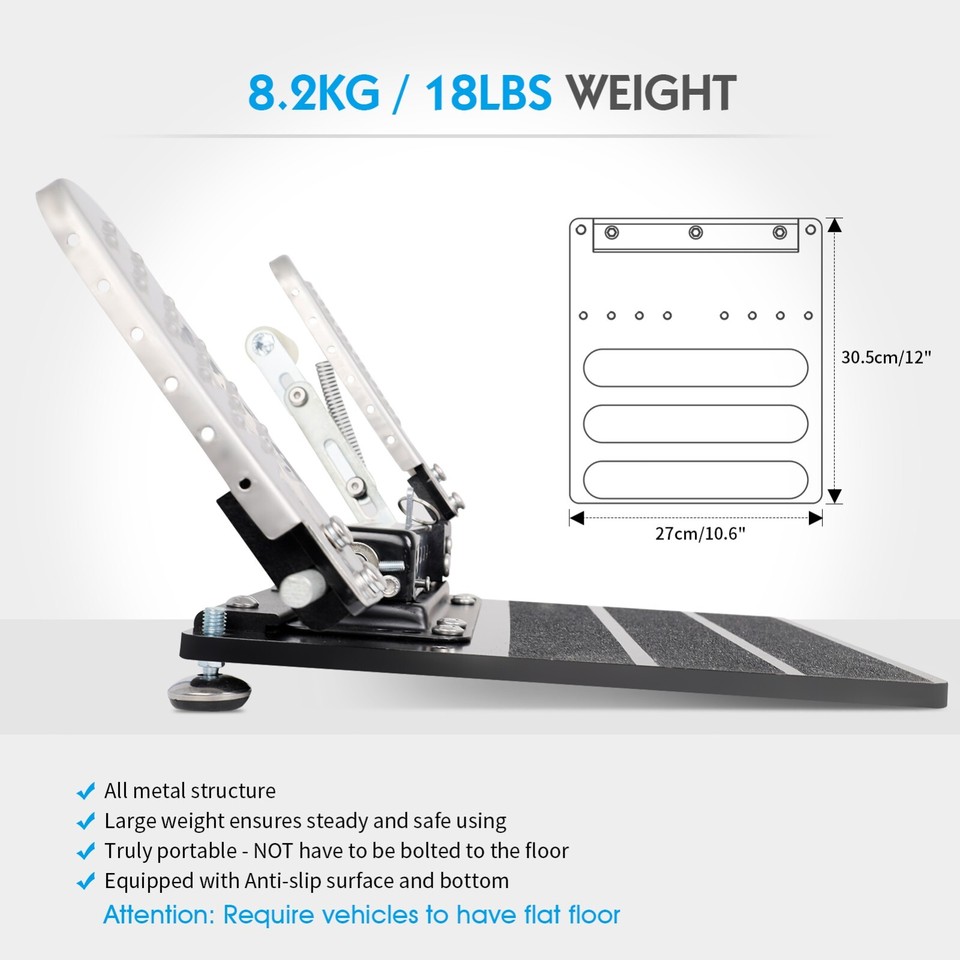 Left Foot Accelerator Gas Pedal Portable LFGP Drive Assist for Handicap ...