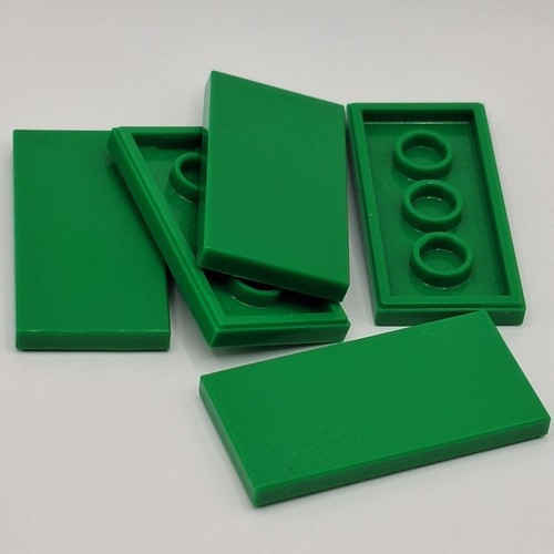Lego 5 Green Flat Smooth 2 X 4 Stud Pieces Tiles 87079 | eBay