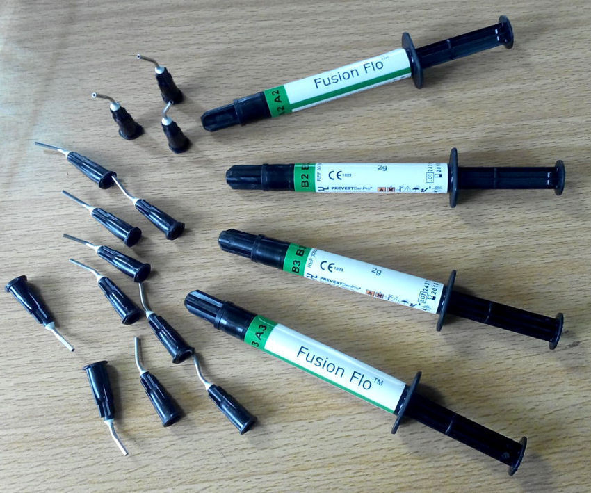 10 x Fusion Flo Combo Kit Light Cured Universal Nano Flowable Composite ...