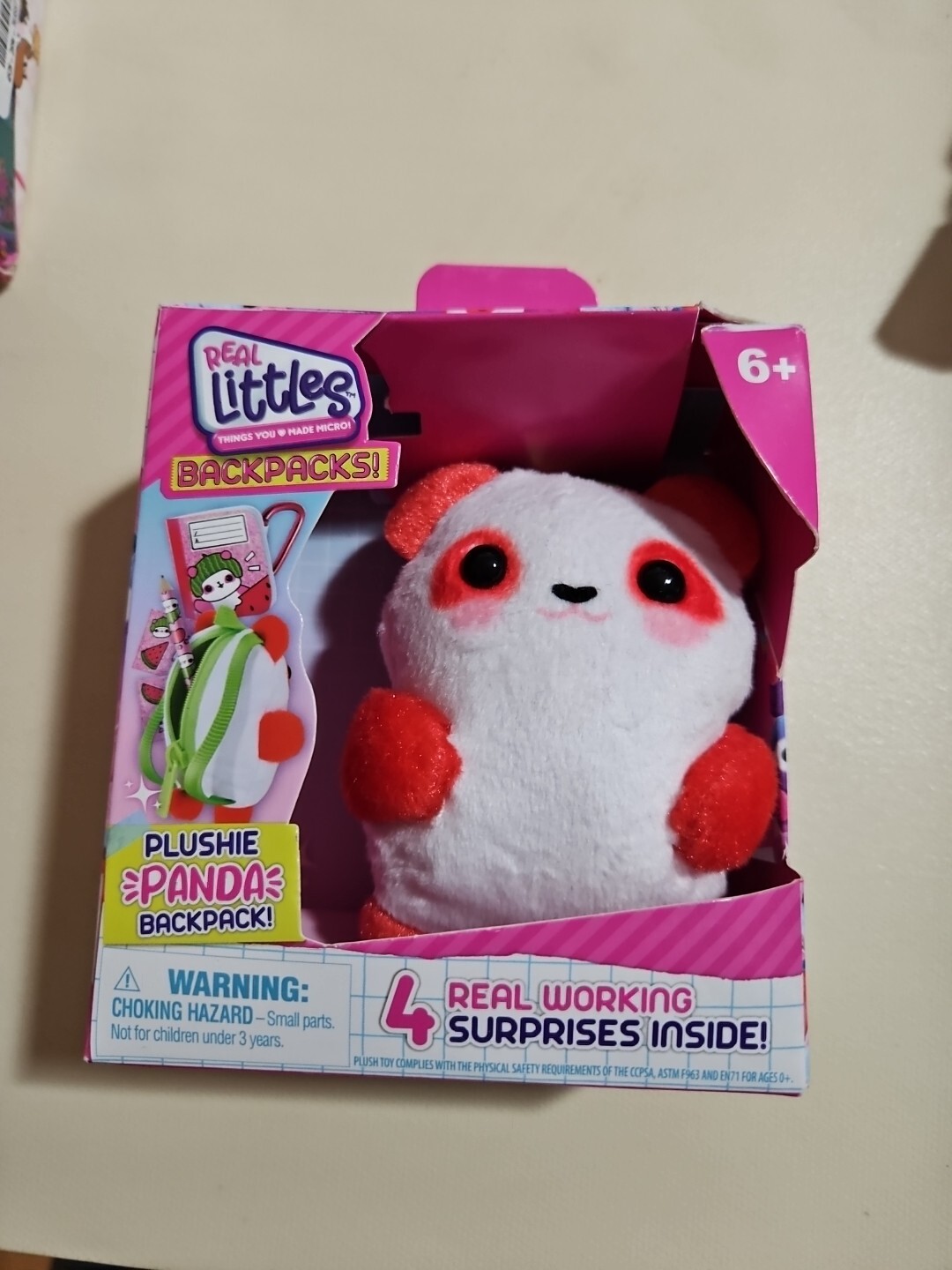 Real Littles Backpacks Plushie Panda With 4 Real Working Surprises ...