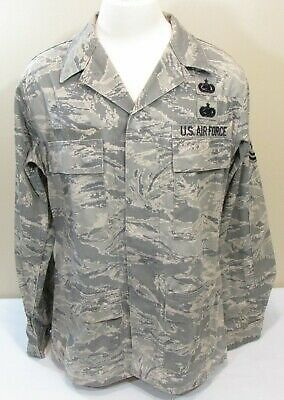 USAF Air Force ABU Tiger Stripe Camouflage Utility Uniform Top MSgt L5 ...