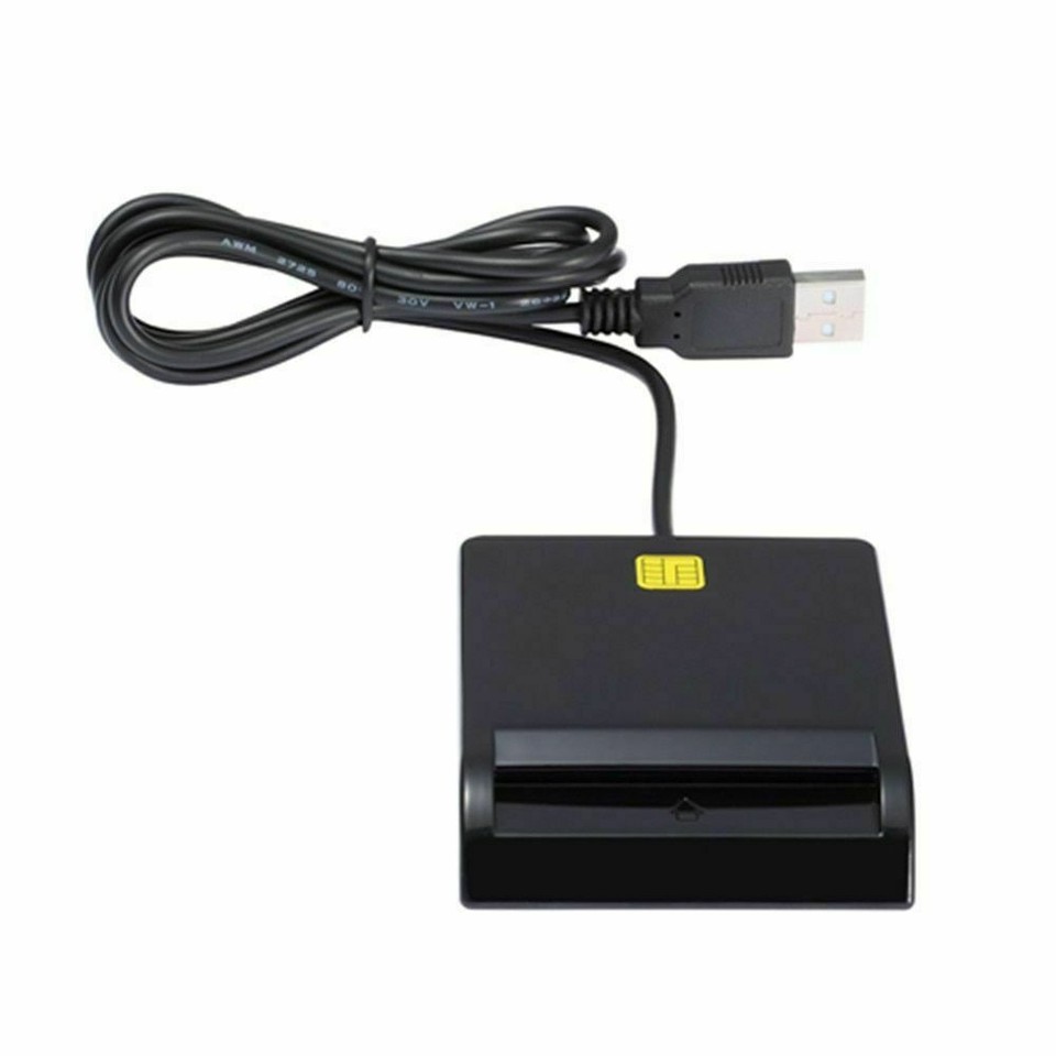 USB Smart Card Reader Writer 12026-1 PCSC USB-CCID EMV ISO7816 External ...