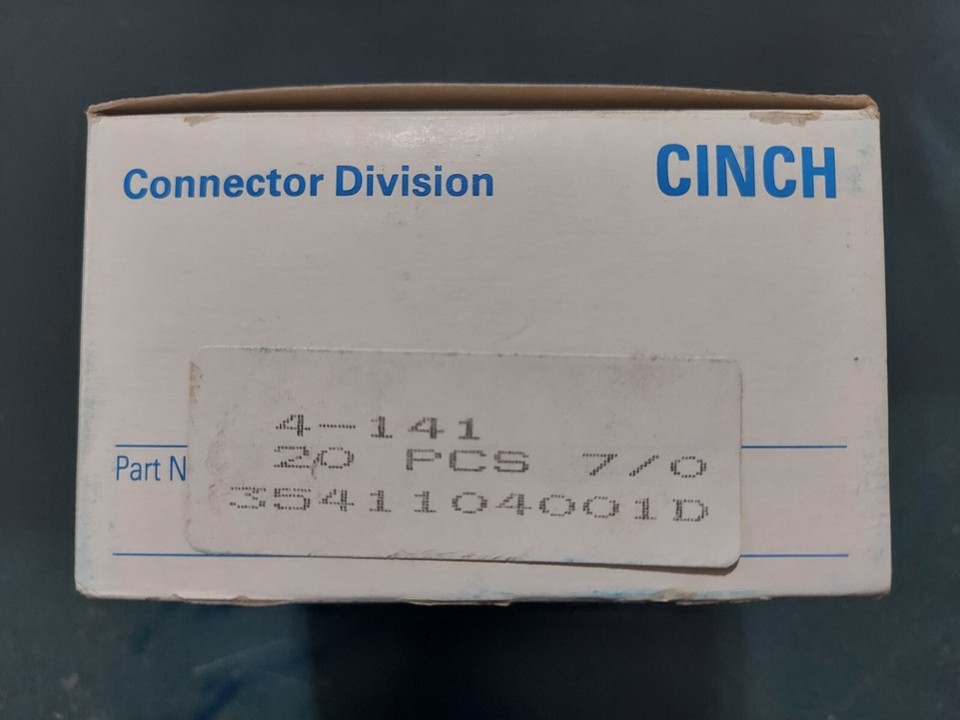 Cinch 4-141 Box Of 20 Barrier Terminal Block | eBay