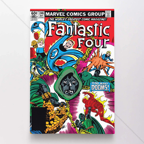 Fantastic Four #246 Poster Canvas F4 Marvel Comic Book Art Print | eBay