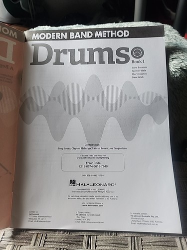 Modern band Method Drums Book 1 Beginners Guide For Group Or Private ...