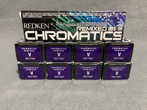 9X 2 oz Tube REDKEN CHROMATICS Professional Cream Hair Color V VIOLET ...