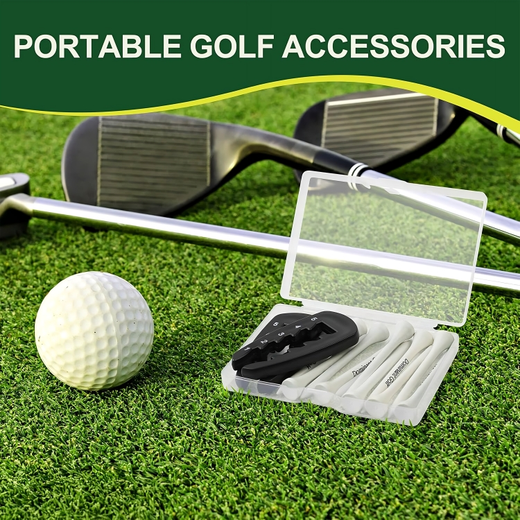 2 PCS Adjustable Golf Tee Height Setter Training Aid–Tall Tee Holder ...