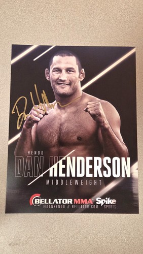 Dan Henderson Signed Autographed Photo Postcard UFC MMA Bellator Promo ...