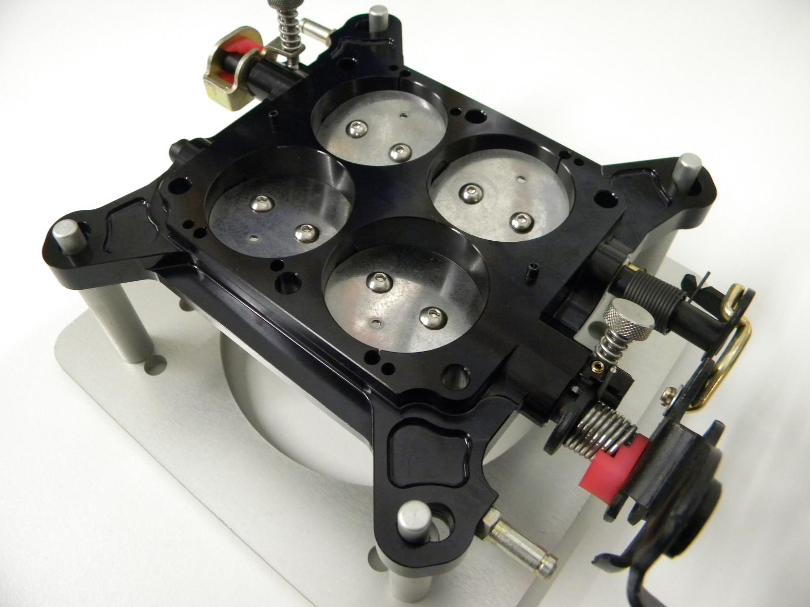 Holley-QFT-AED CCS Billet Blow-Thru Base Plate Assembly 1 3/4" 850-1050 ...