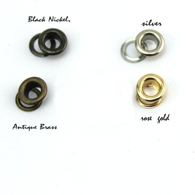 6mm Nickel Hole Eyelets - Gold Silver Color Clothing Button Eyelet ...