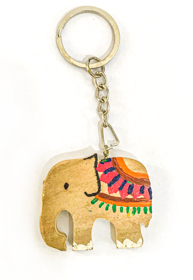 Handmade Elephant Lucky Key Tag with key ring Sri Lanka wooden Best ...