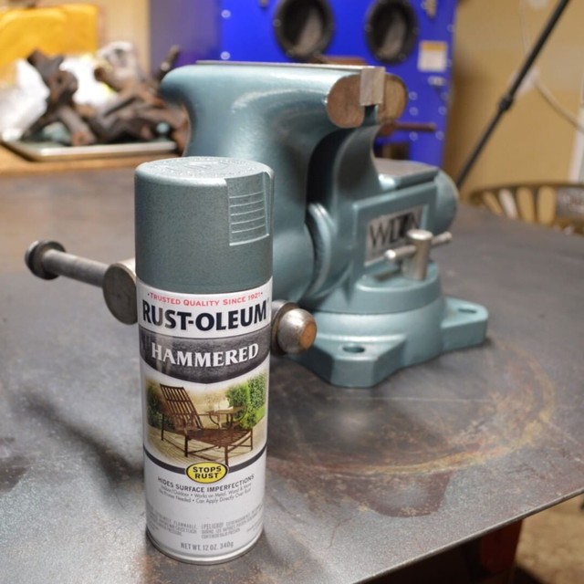 Rust-Oleum 7219830 Hammered Metal Finish Spray Verde Green 12-Ounce for ...