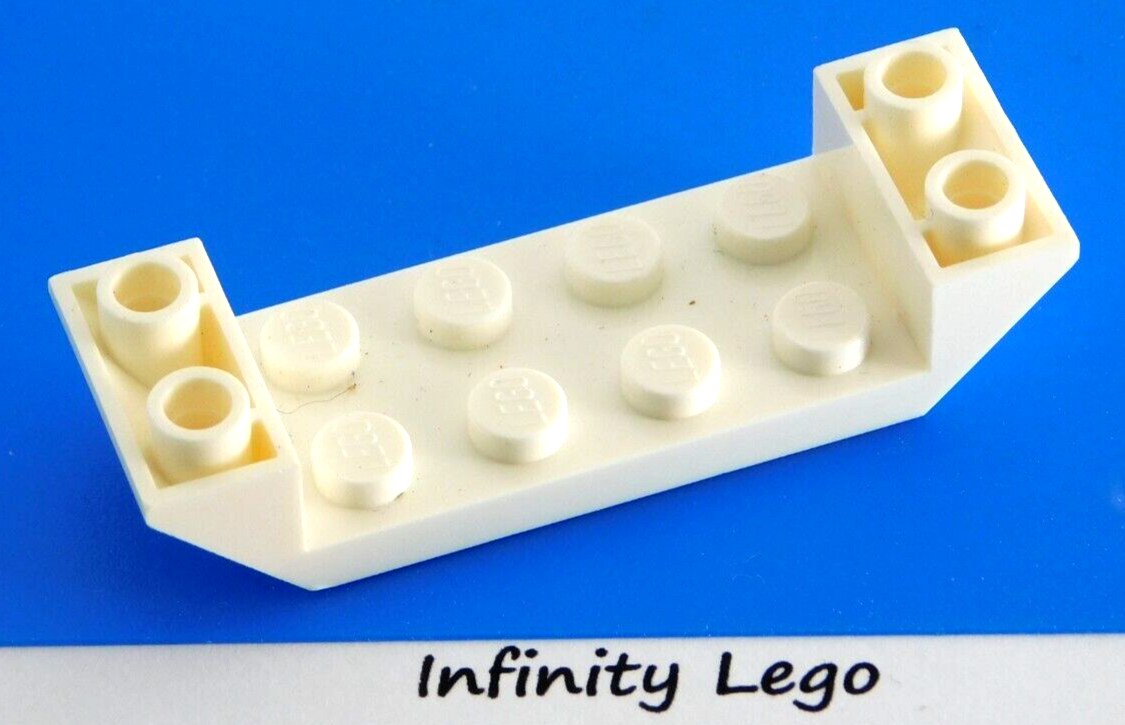 10 LEGO White Slope 2 x 6 Double Inverted with Open Center (22889) - 10 ...