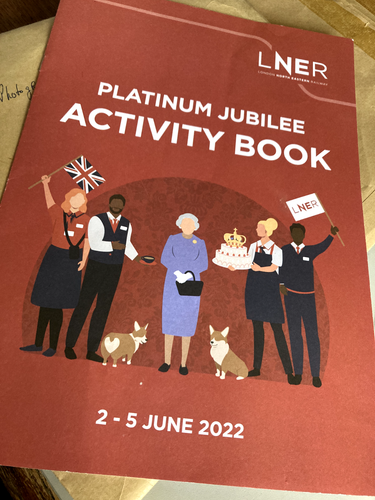 LNER platinum jubilee Queen Elizabeth activity puzzle book NEW leaflet ...