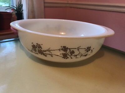 VTG Pyrex Golden Branches Promotional Bowl Casserole 2 Qt no Lid 024 | eBay