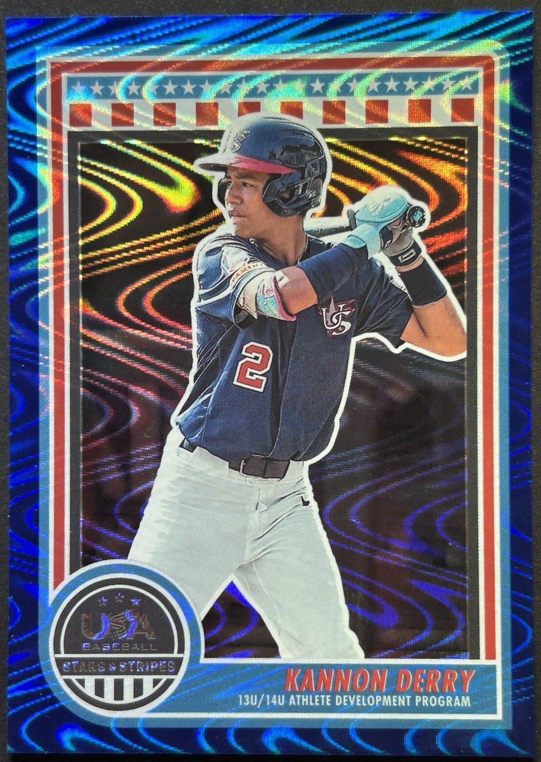 2025 Panini Stars and Stripes - Kannon Derry #133 Blue Swirl /125 (RC ...