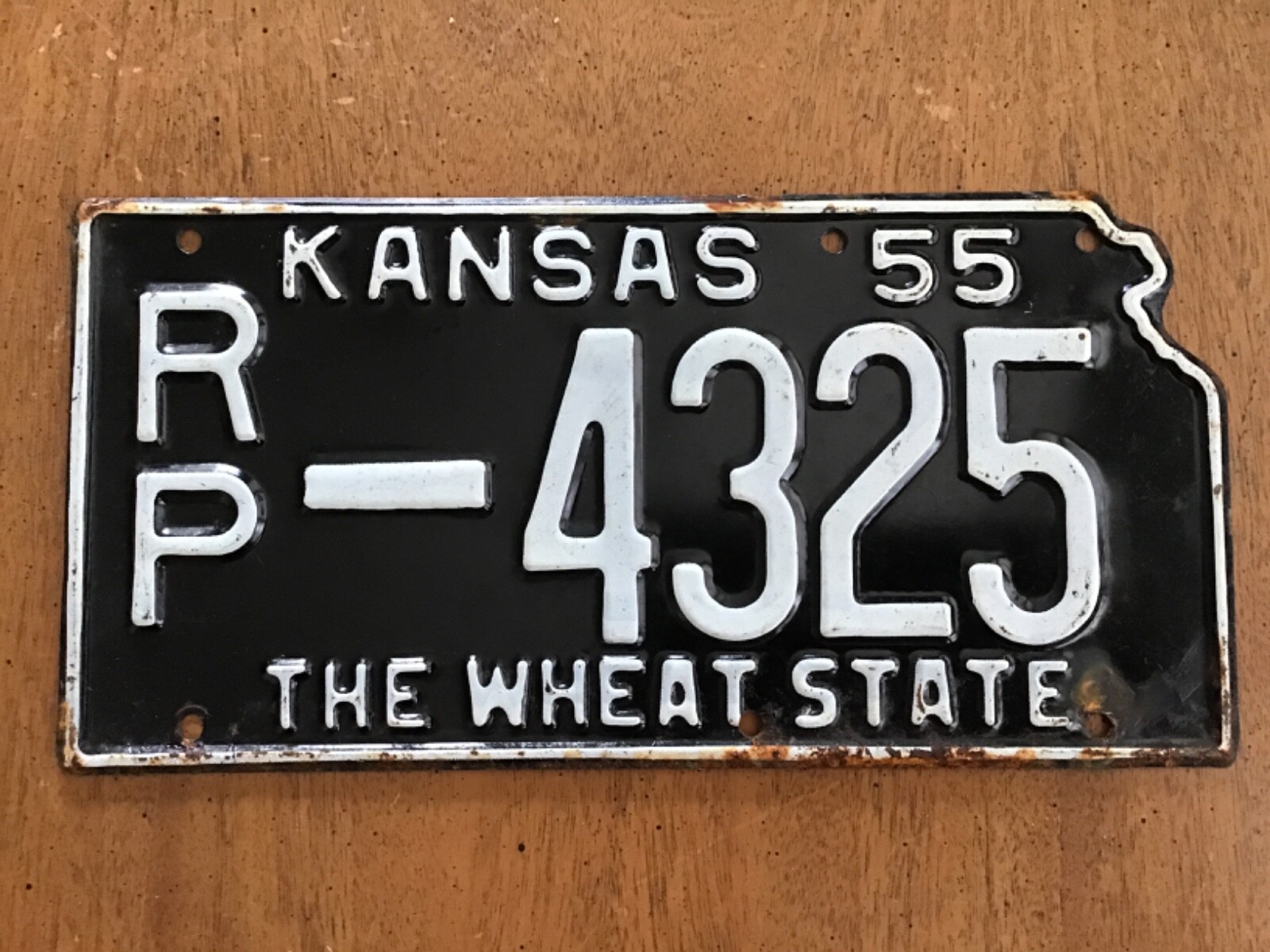 1955 Kansas License Plate Tag | eBay