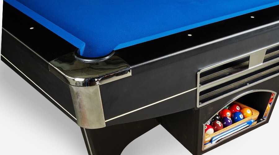 9' Hollywood pool table GPH 6001 B commercial with ball return barely ...