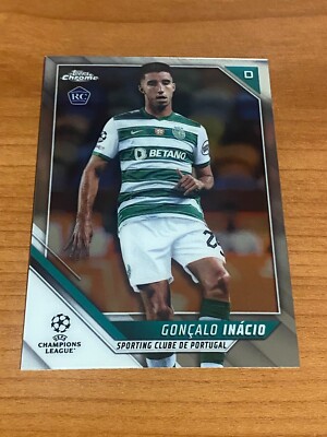 2021-22 Topps Chrome UEFA Champions League GONCALO INACIO Rookie Card ...