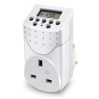 electronic 24 Hours 7 Day 13A Mains Plug in Digital Timer Switch Clock ...