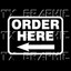 ORDER HERE SIGN DECAL BUSINESS VINYL STICKER RETAIL RESTAURANT CUSTOMER ...