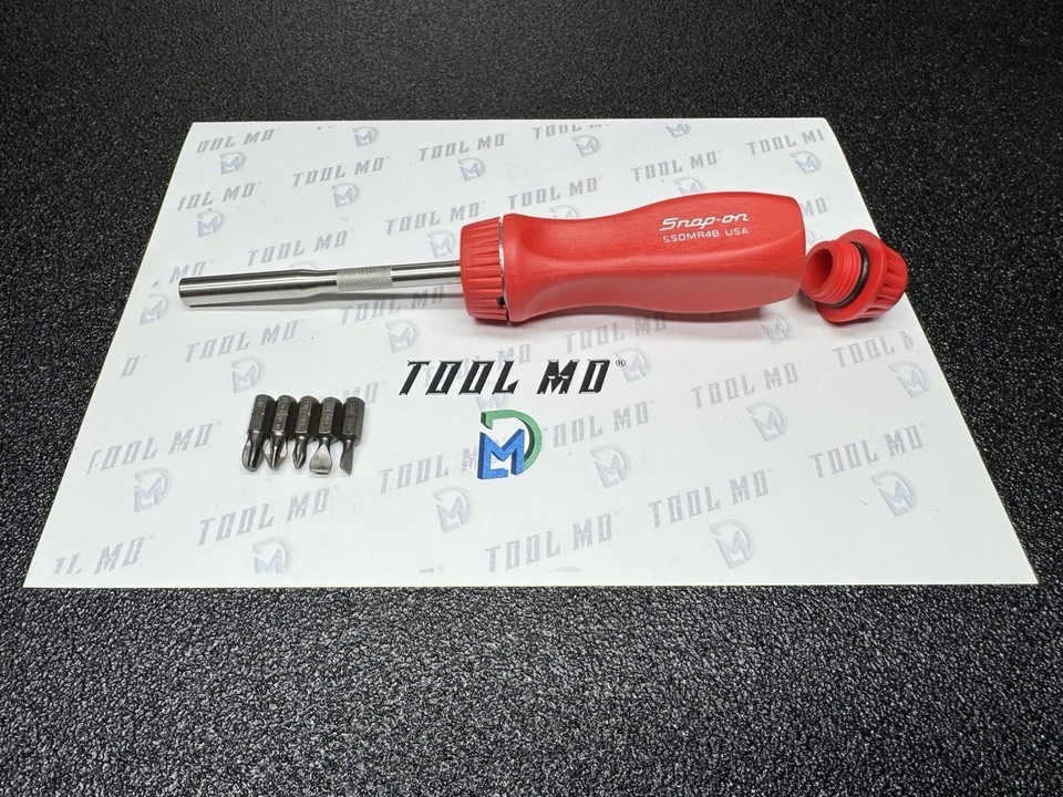 Snap-on Tools USA NEW RED Hard Handle Ratcheting Screwdriver SSDMR4B | eBay