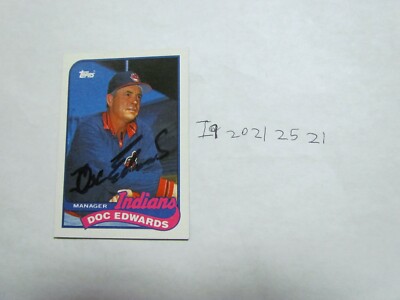 1989 Topps Doc Edwards Signed Baseball Card | eBay