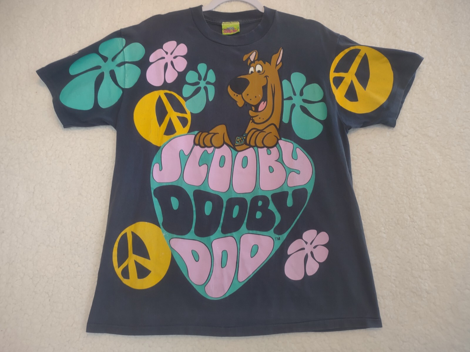 Vintage '90s Scooby Dooby Doo Single Stitch Full Size… - Gem