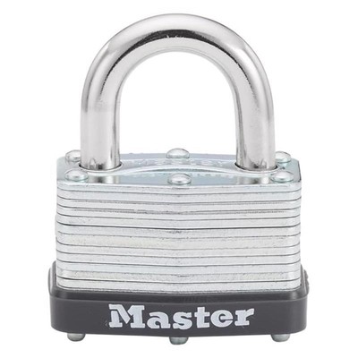 Master Lock 500KABRK #197 Laminated Steel Warded Padlock 1-3/4 in ...