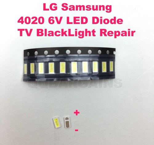 TV Backlight LED Diode LED SMD 4020 6V Cool-White for Samsung Vizio LG ...