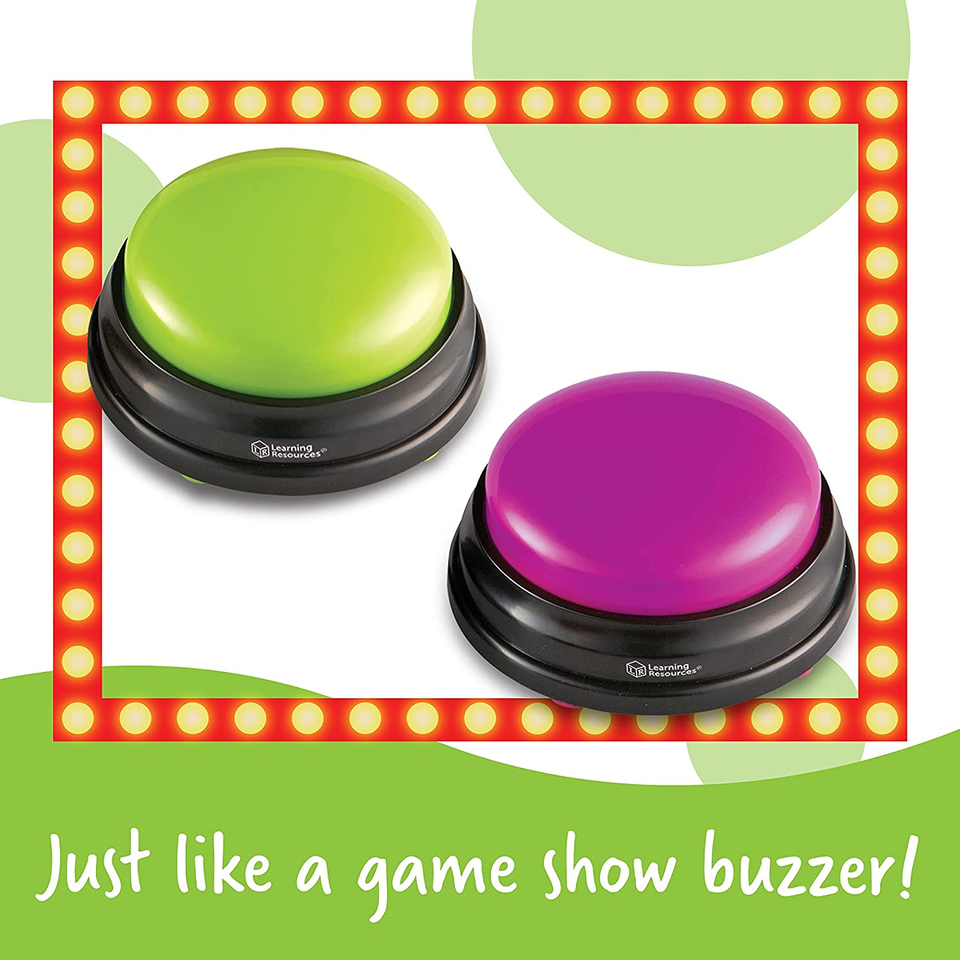 Learning Resources Answer Buzzers - Set of 4, Ages 3+ Assorted Colored ...