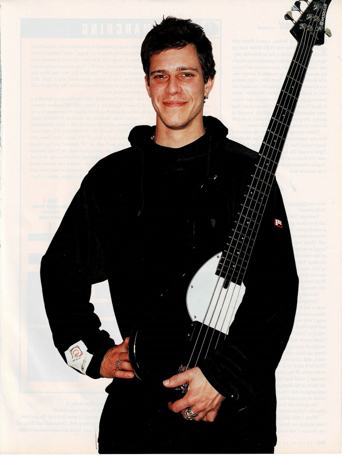 STEFAN LESSARD of The Dave Matthews Band - Music Print Ad Photo - 2001 ...