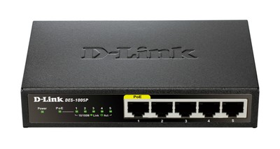 D-Link DES-1005P, Unmanaged, L2, Fast Ethernet (10/100), Vollduplex ...