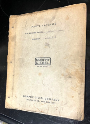Murphy 21 Diesel Engine Parts Catalog Manual | eBay