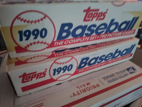 1990 TOPPS SET Complete Factory Sealed 792 BASEBALL CARDS rookies 35 ...