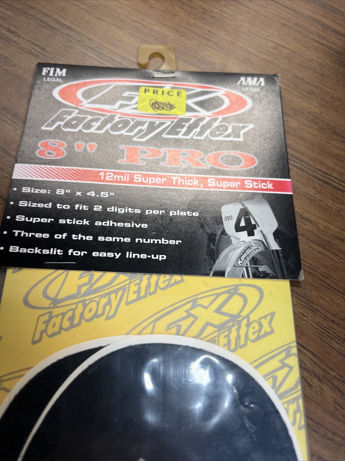 Factory Effex FX 8” Black Factory Numbers 0 3 Pack FX02-4360 12 Mil | eBay