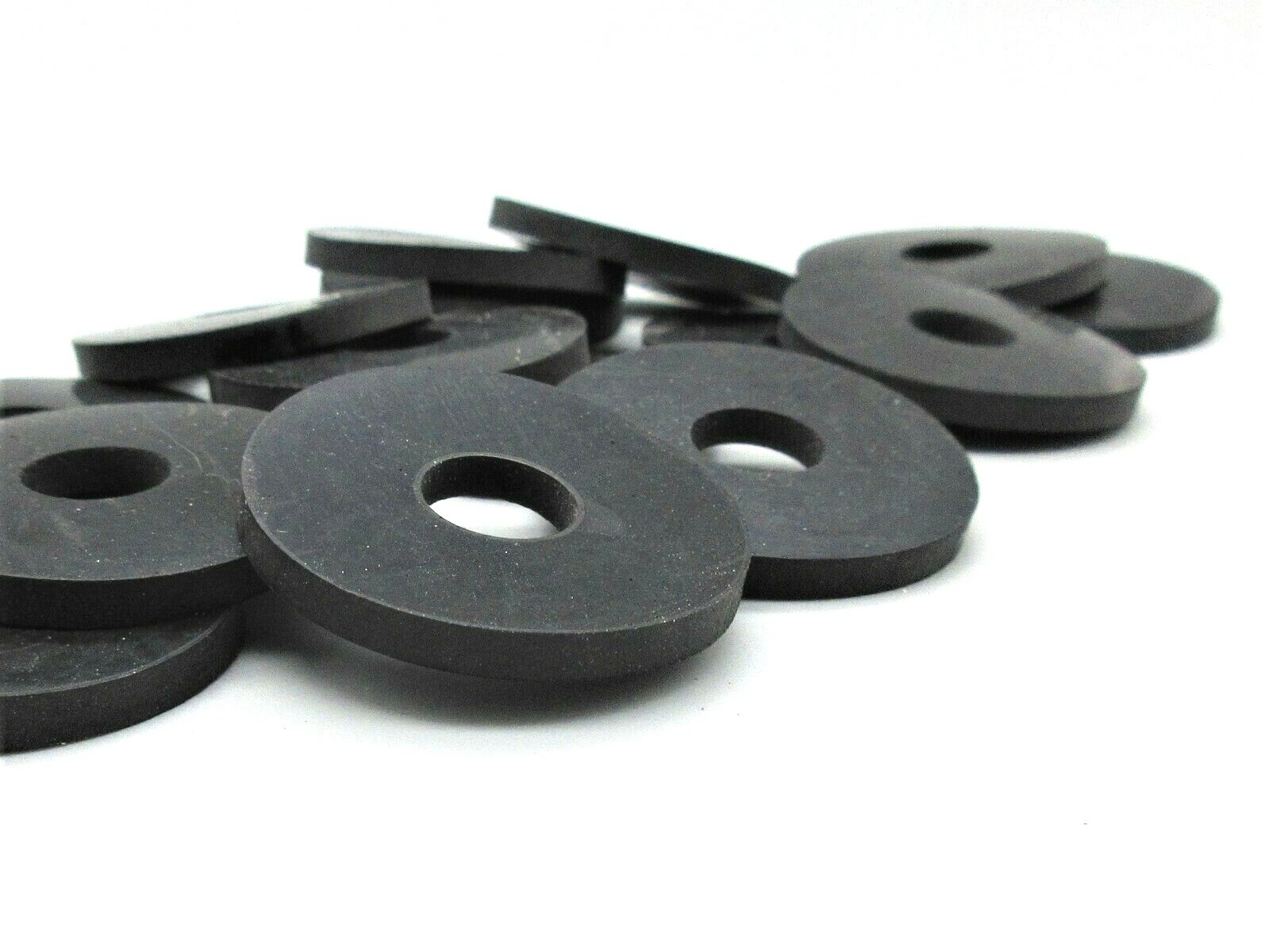 3/8" ID x 1 1/4" OD x 1/8" Oil Resistant Rubber Flat Washers Various ...