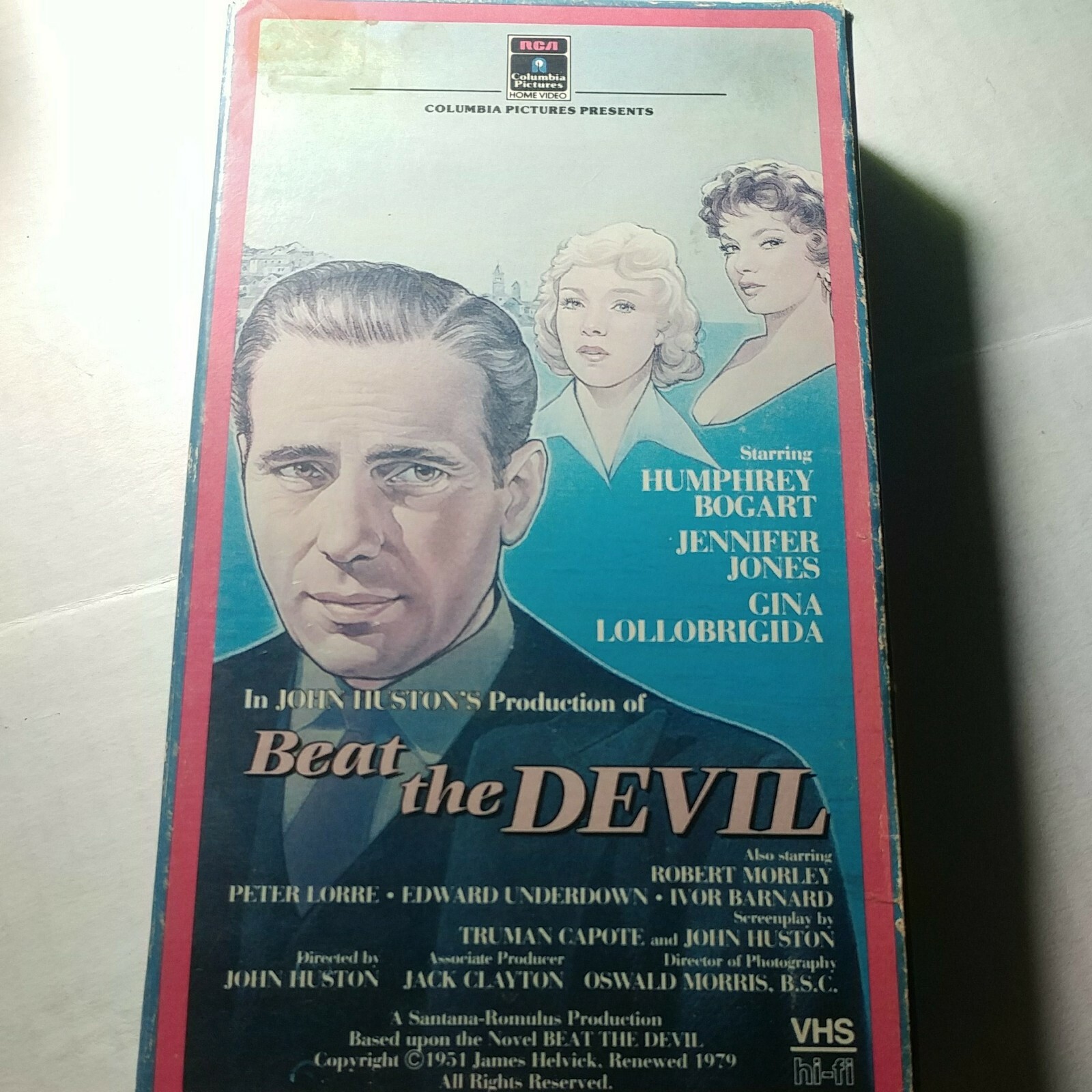 Beat the Devil-VHS-Humphrey Bogart/Jennifer Jones/Gina Lollobrigida ...