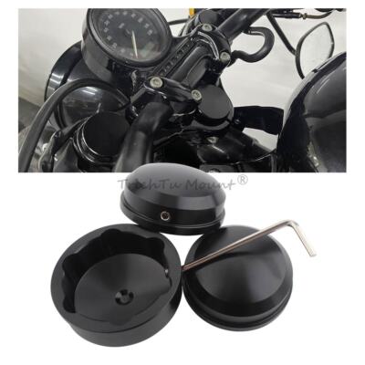 Front Aluminum Upper Fork Stem Nut Covers Cap For Harley Sportster ...